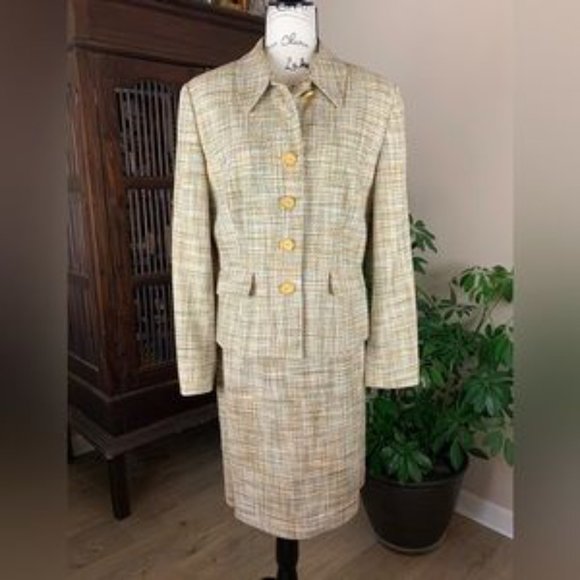Doncaster | Jackets & Coats | Doncaster Vintage Silk Tweed Suit | Poshmark